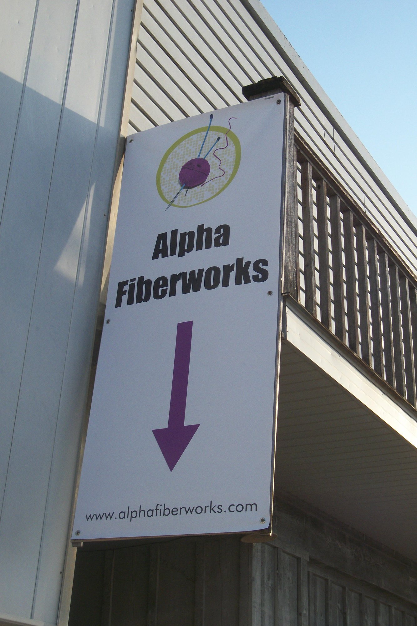 New Signage – Alpha Fiberworks